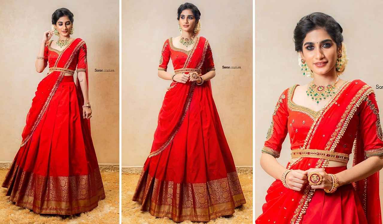 Latest half saree designs 2024-2025 with Price (10+ Models)