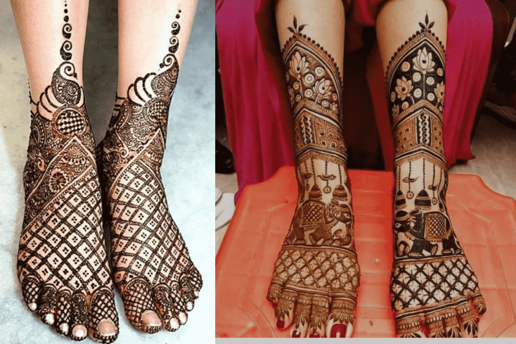 Leg Mehndi Designs Simple and Easy - styleoflady
